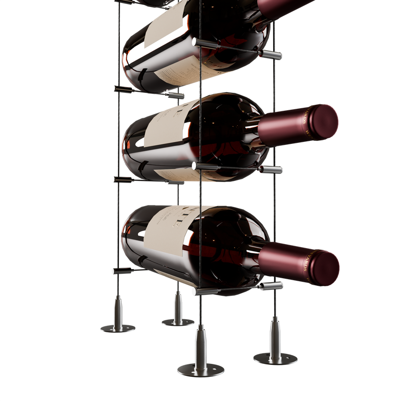 Elegant Cable Wine Rack for Stylish Wine Storage - Wine Stash