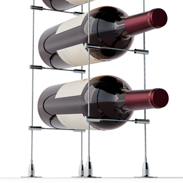 Elegant Cable Wine Rack for Stylish Wine Storage - Wine Stash, LLC
