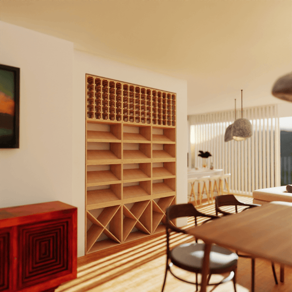 84 Bottle Wine Rack - Stylish Wine Storage Solution - Wine Stash